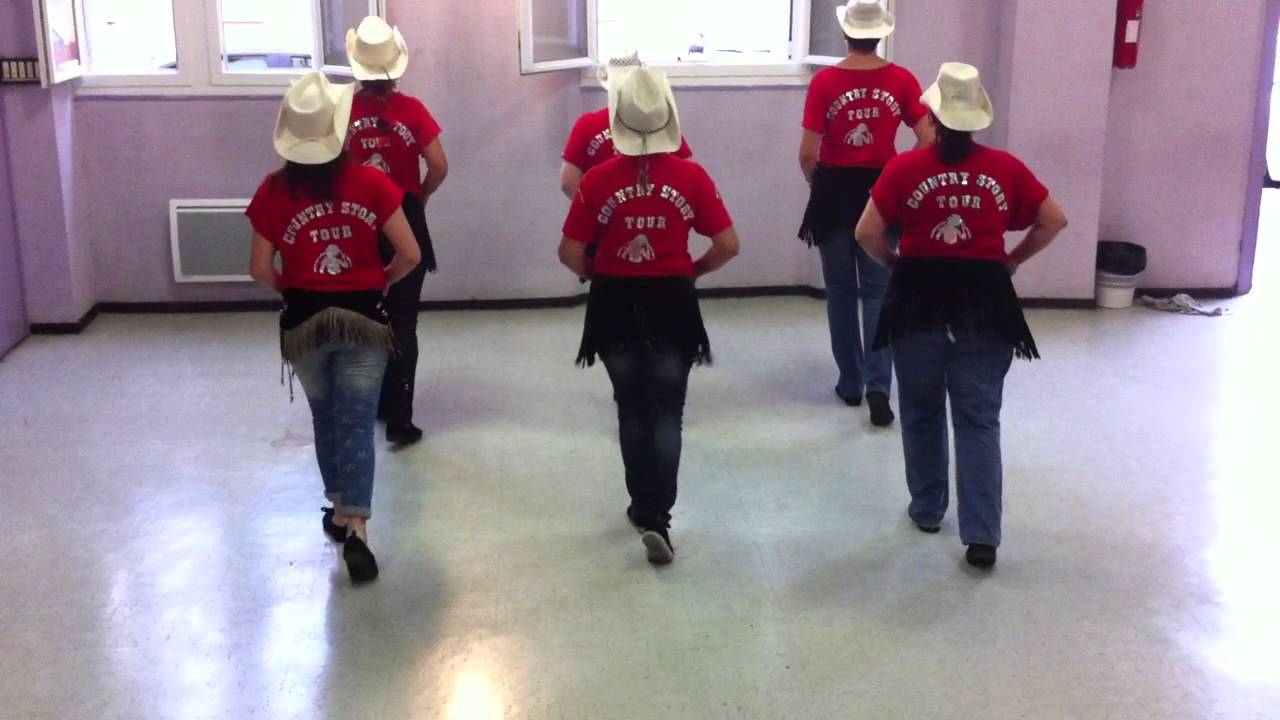 COWGIRLS AND ANGELS line dance country - YouTube