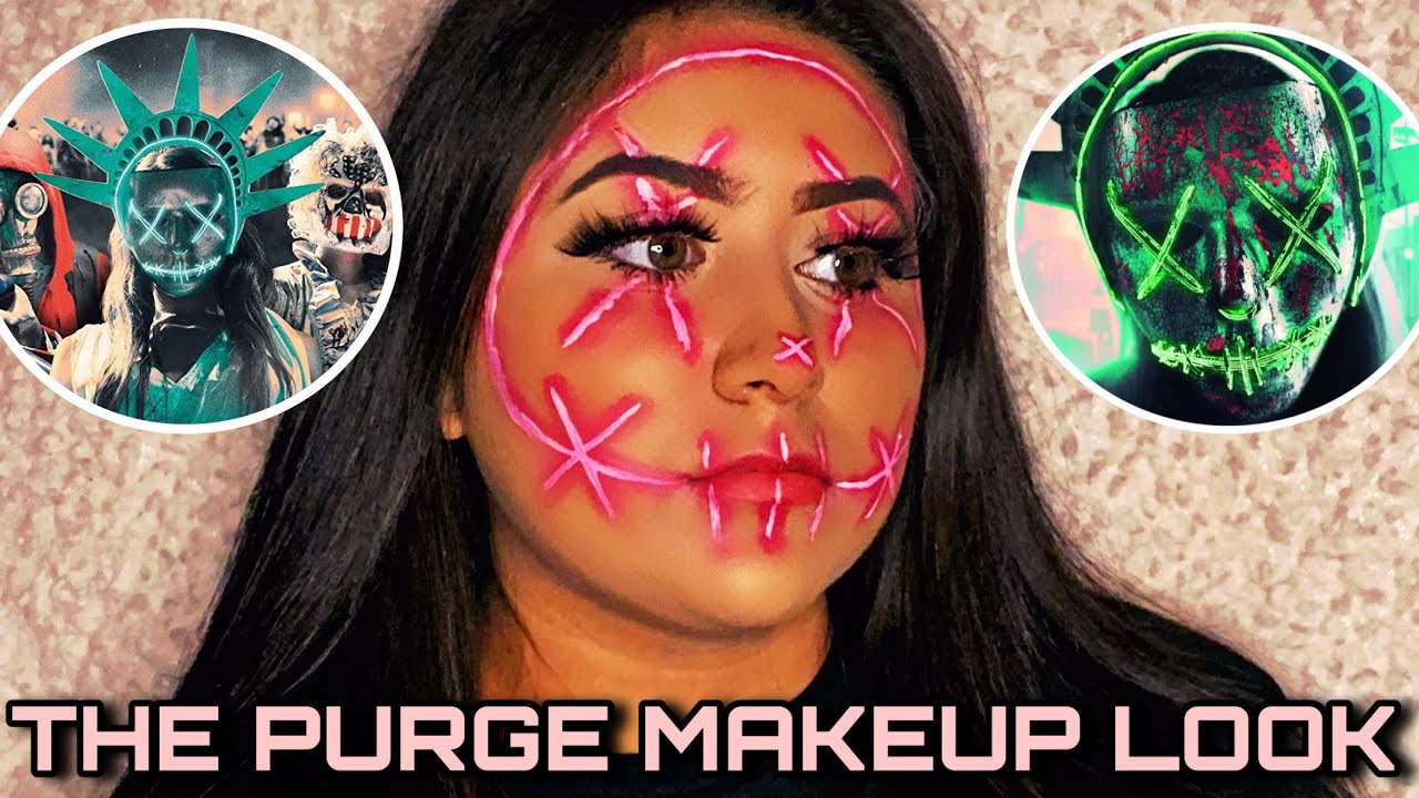 THE PURGE MAKEUP LOOK! 👹🖤 - YouTube