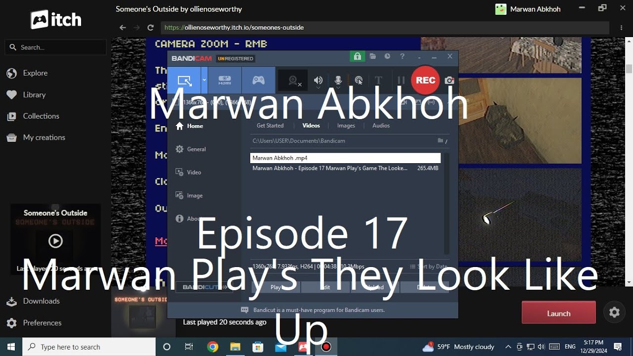 Marwan Abkhoh - Episode 17 Marwan Play's Game The Looked Like Us - YouTube
