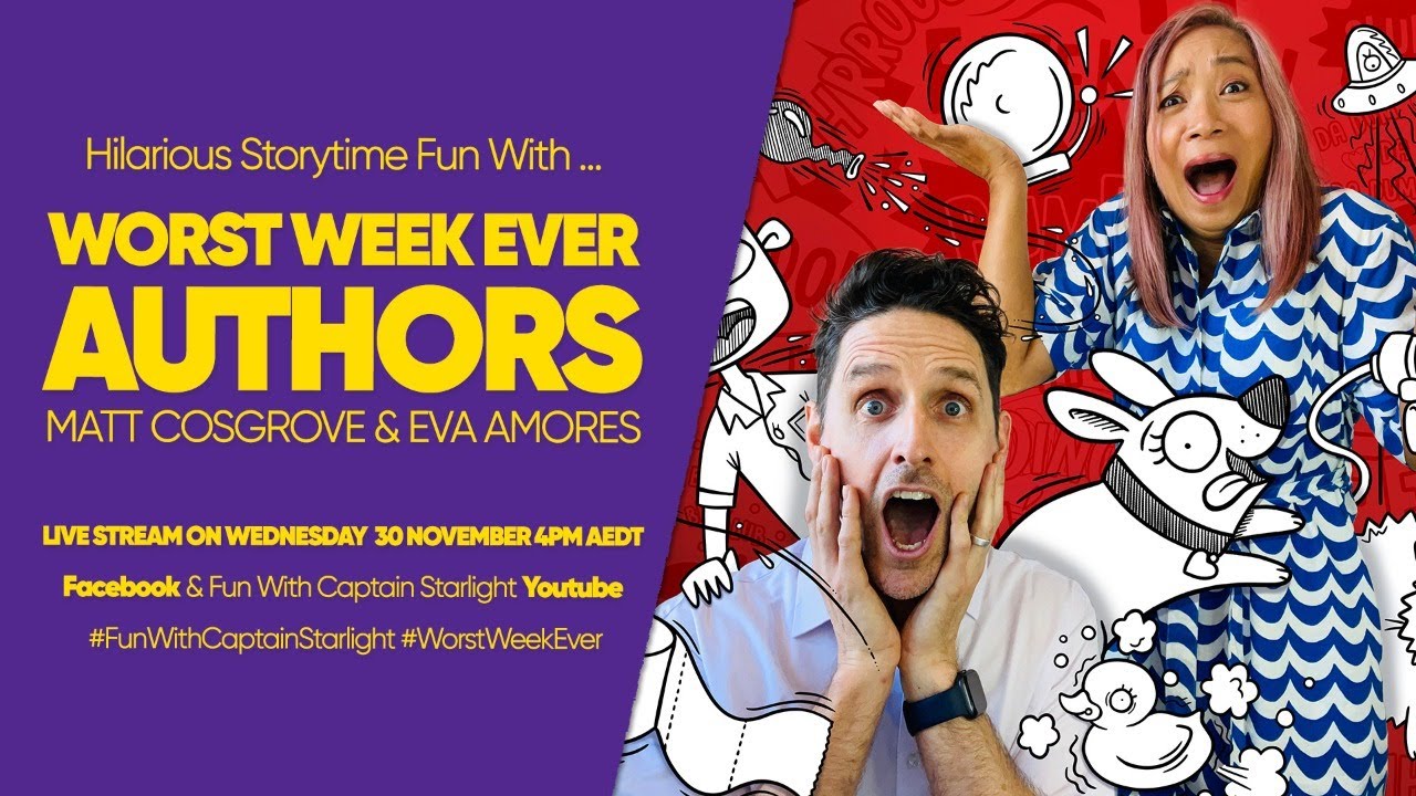 Drawing fun With Worst Week Ever Authors Matt Cosgrove & Eva Amores ...