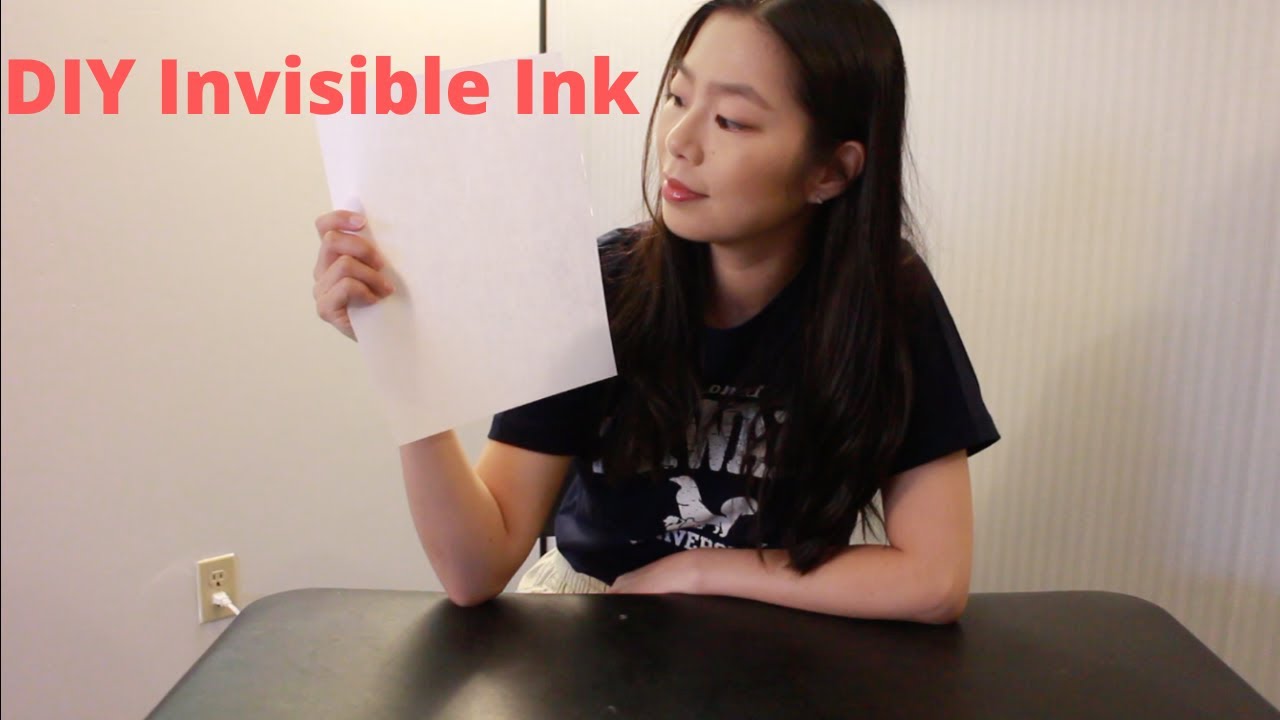 DIY Invisible Ink - YouTube