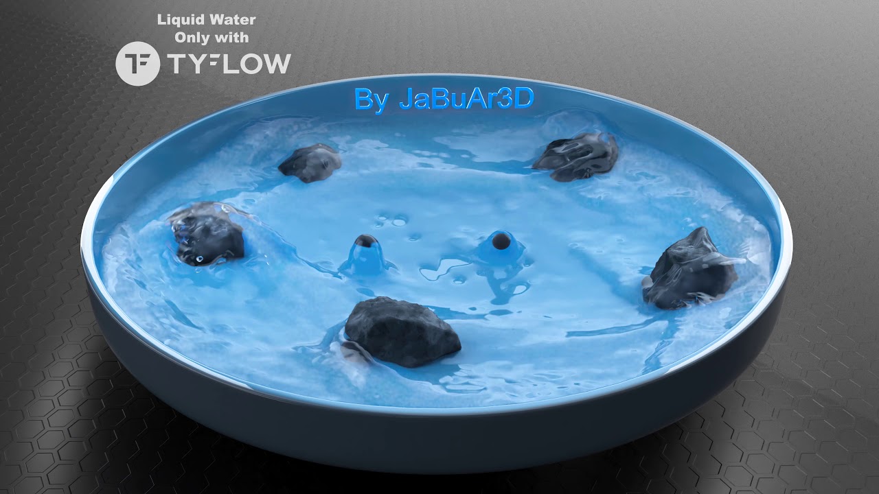 Liquid Water Only with tyflow By: JaBuAr3D in 4k - YouTube