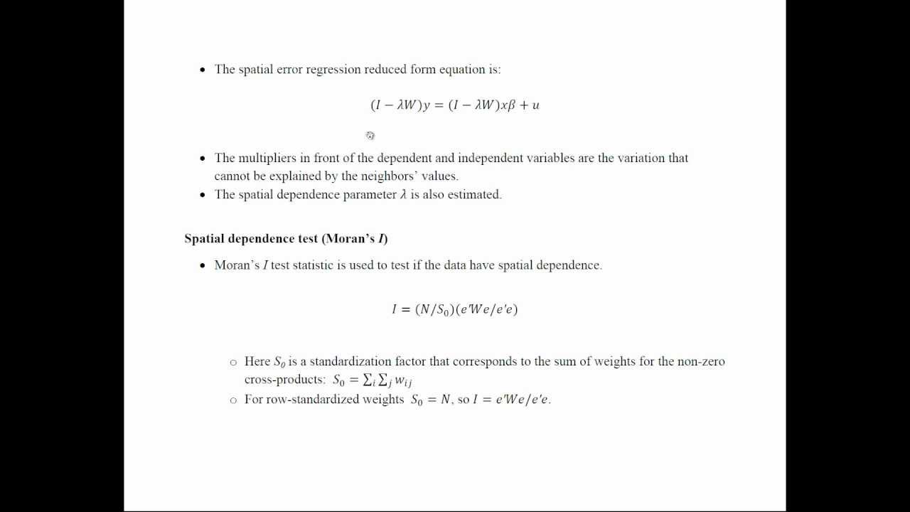 Spatial Econometrics - YouTube