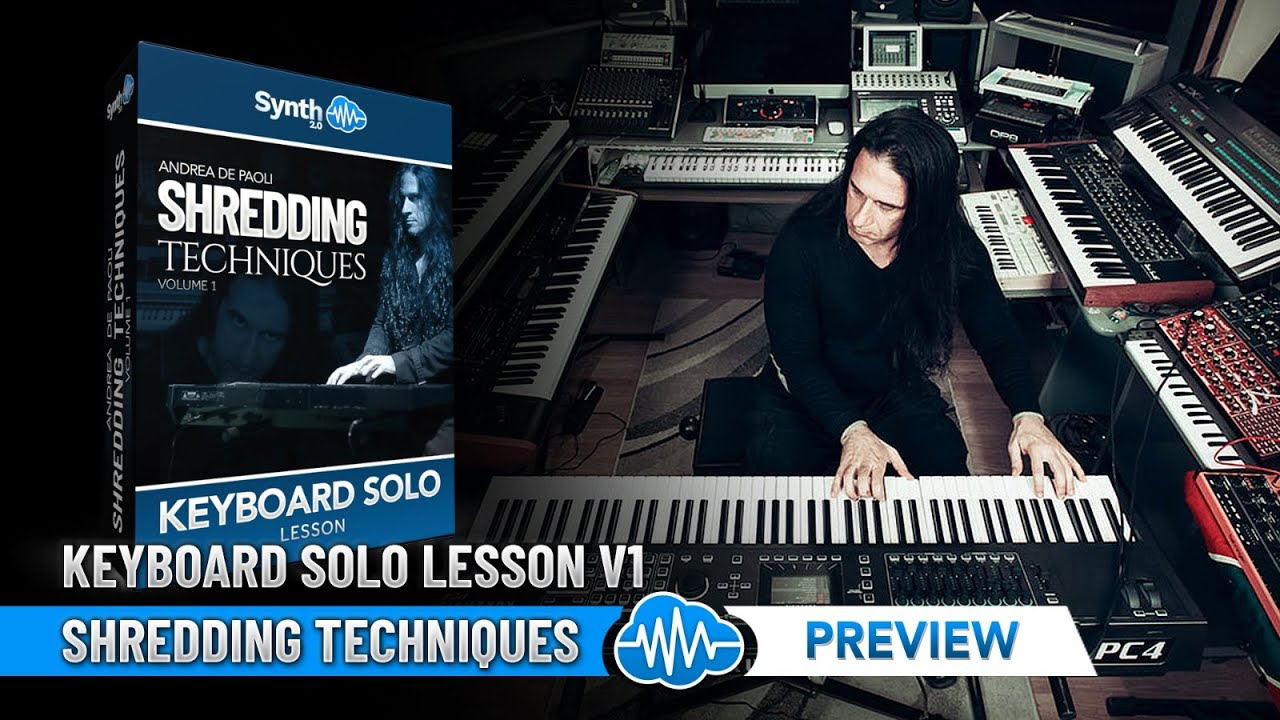 KEYBOARD SOLO LESSON V1 - SHREDDING TECHNIQUES | ANDREA DE PAOLI ...