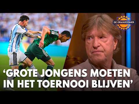 Aad de Mos ziet Messi ontsnappen aan rood: 'De grote jongens moeten in het toernooi blijven'