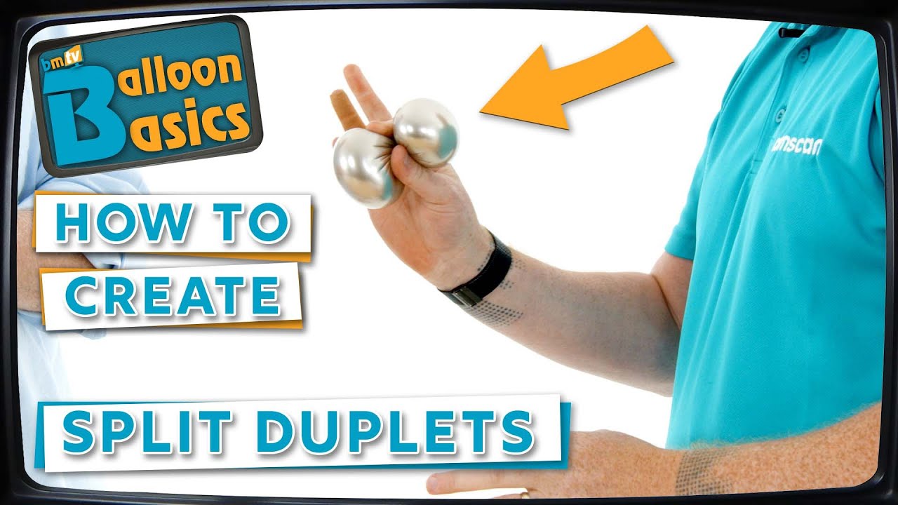 How to Make Split Duplet Balloons - Balloon Basics 54 - YouTube