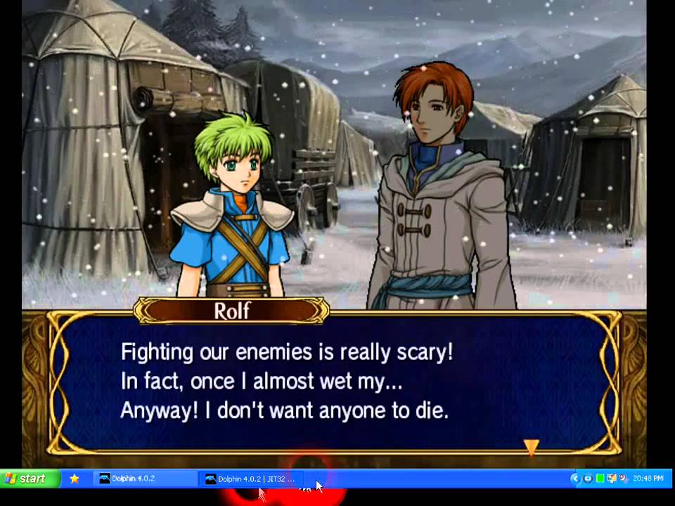 Rolf talk Rhys support A Fire Emblem 9 Game Cube - YouTube