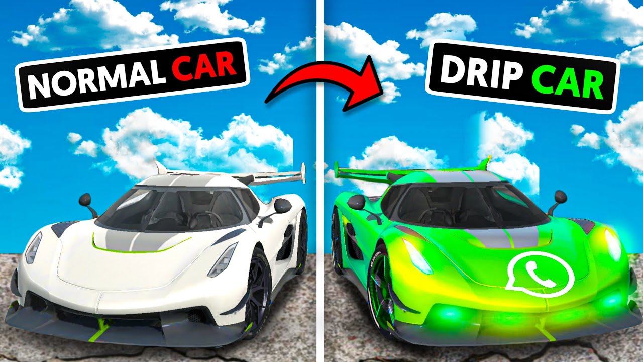 NORMAL CAR VS WHATSAPP DRIP CAR | DRAG RACE #109 | EXTREME CAR DRIVING ...