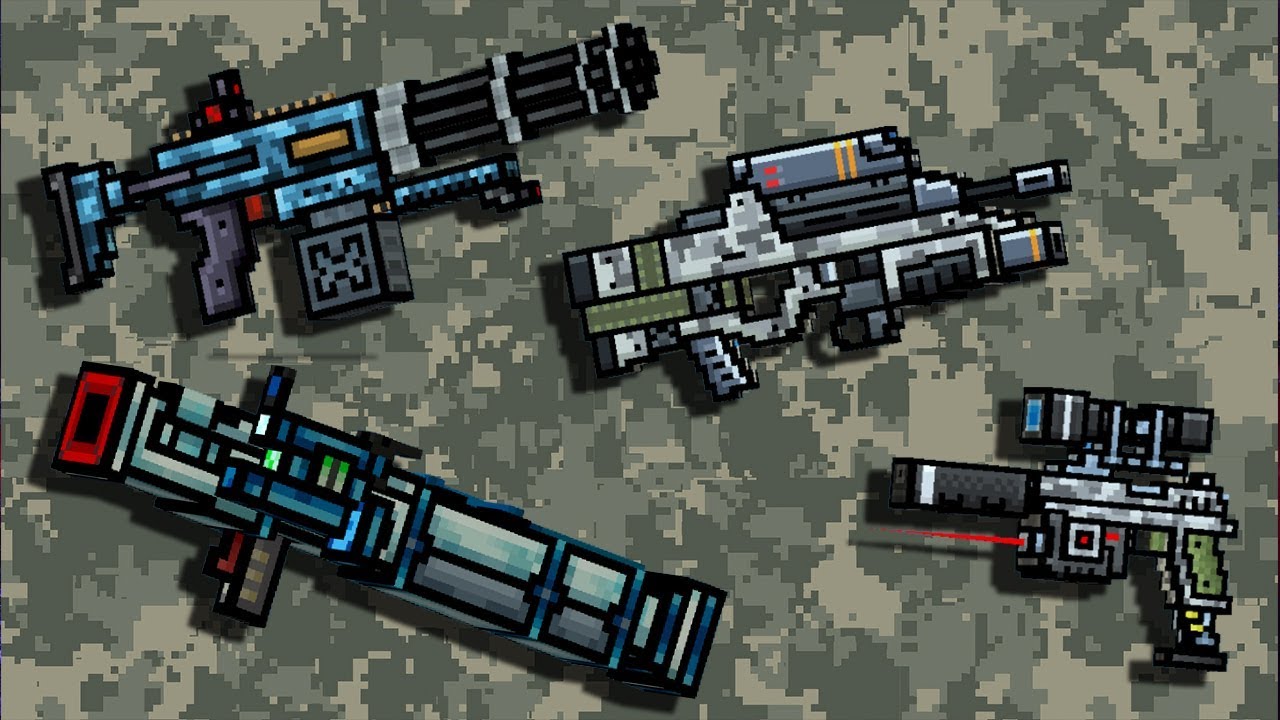 Pixel Gun 3D - New Battle Pass Weapons Gameplay in Clan Siege - YouTube