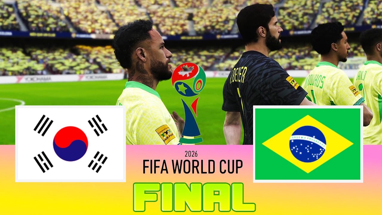 SOUTH KOREA vs BRAZIL - Final FIFA World Cup 2026 Full Match All Goals ...