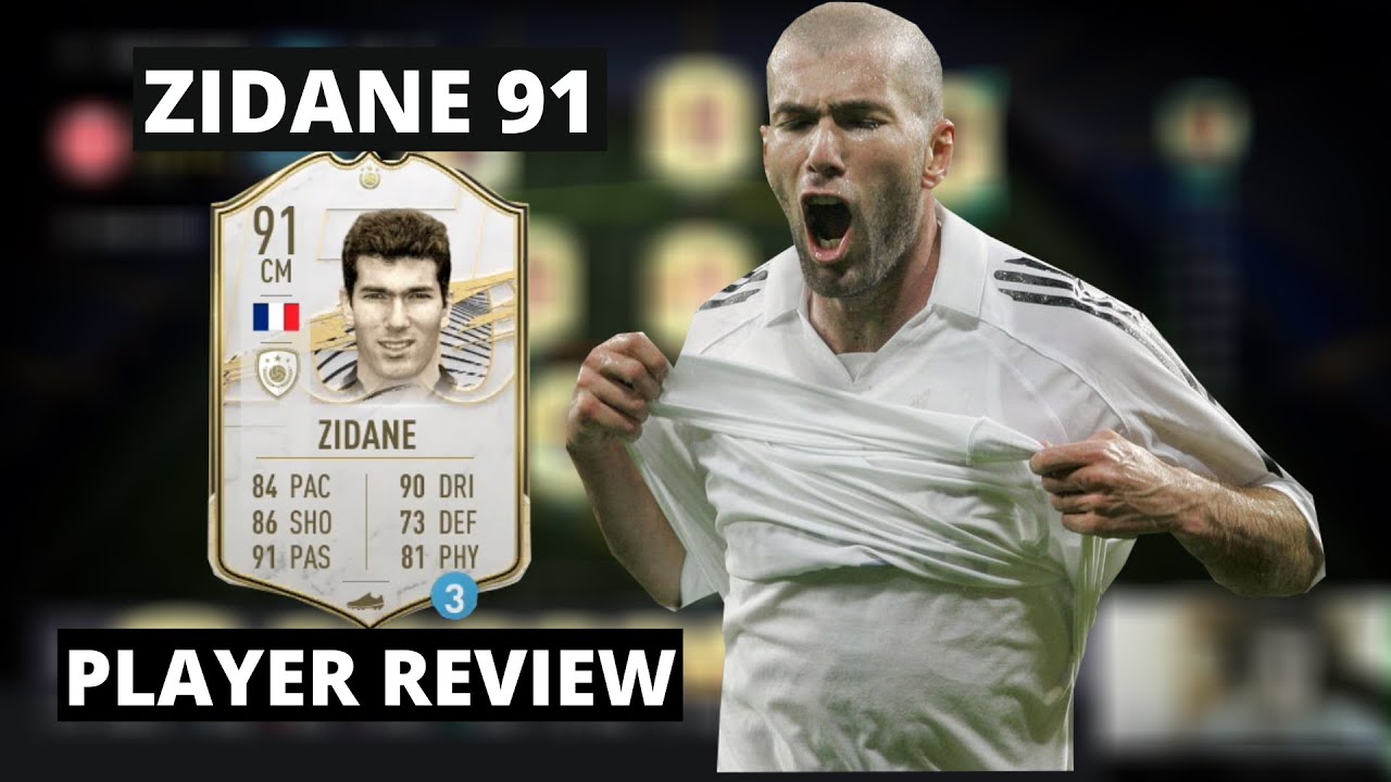 BABY ZIDANE 91 OVR REVIEW! ZINEDINE ZIDANE FIFA 21 FUT REVIEW - YouTube