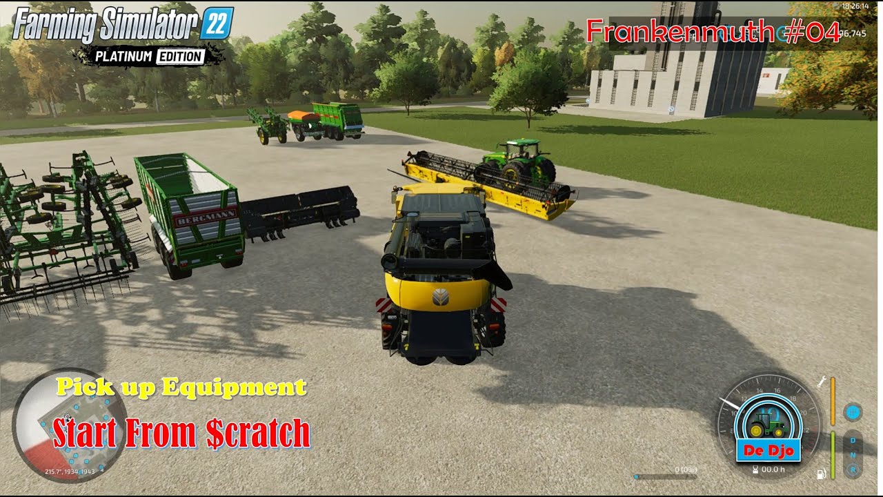 FS22 Frankenmuth || Pick up Equipment || Timelapse eps. 04 - YouTube
