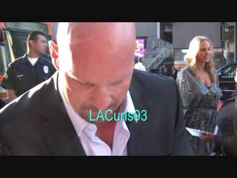 Stone Cold Steve Austin arrives at The Expendables - YouTube