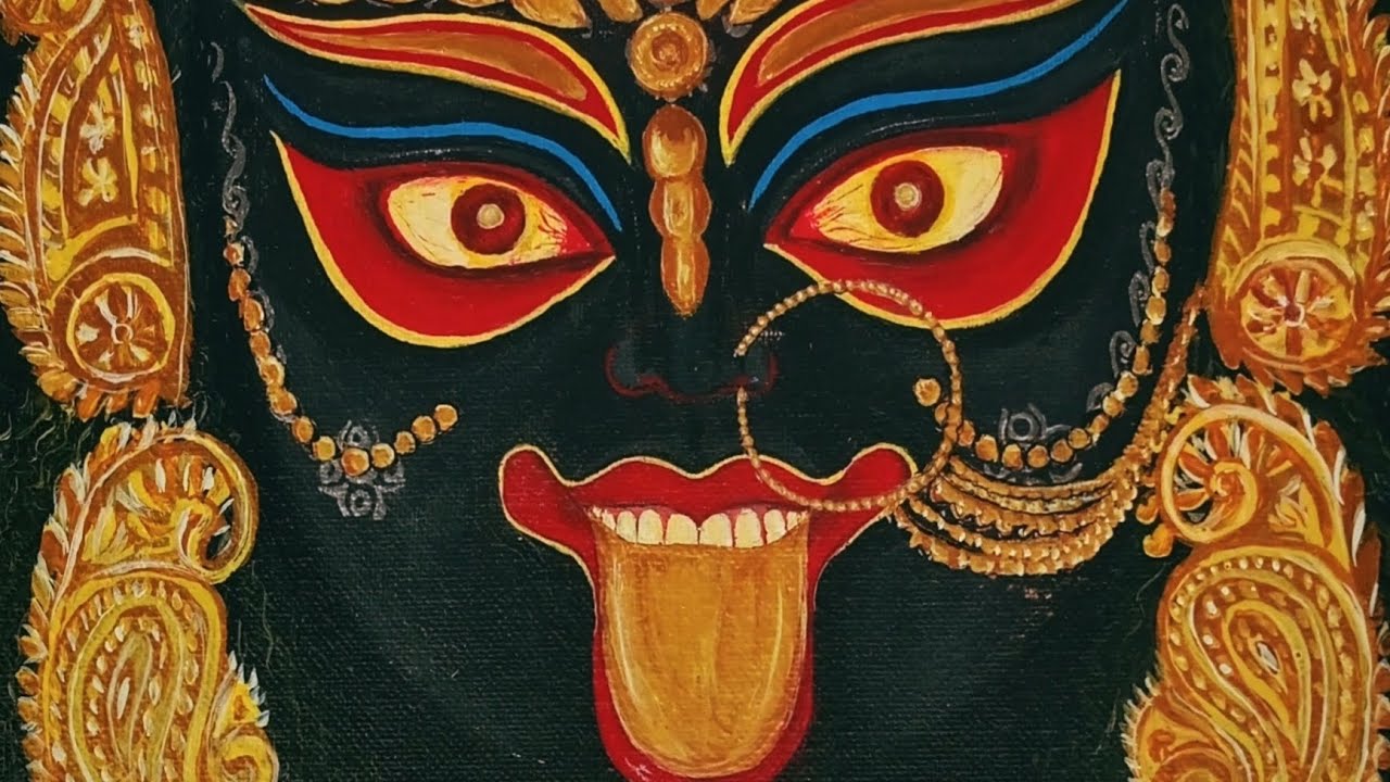 Maa kali drawing🙏first time draw#boromaa#drawingskill#kalimaa# ...