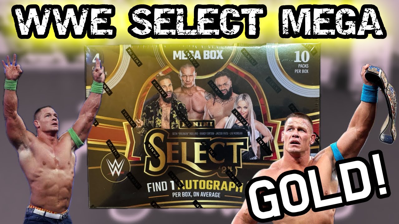 Worth the Wait! 2024 Panini WWE Select MEGA BOX! GOLD!! AUTO! - YouTube