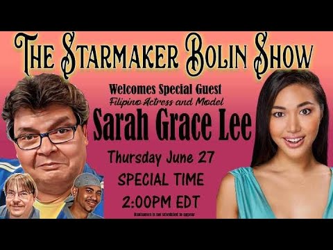 TBA Welcomes Filipina Actress, Model & Dancer, Sarah Grace Lee - YouTube