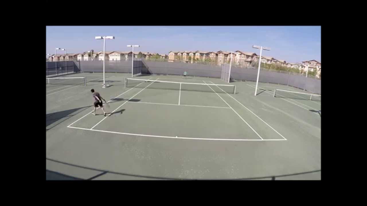 Tennis Rally: Kris Chow and Brandon Tran 2015-04-01 - YouTube