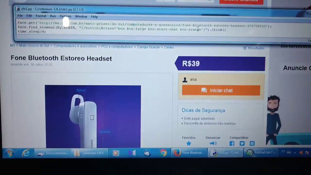 Programa para divulgação na olx chat automatico sem bloqueios - YouTube