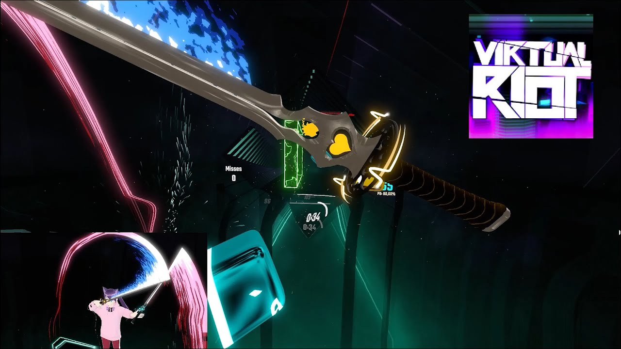 Beat Saber / Virtual Riot - Energy Drink / Expert - YouTube