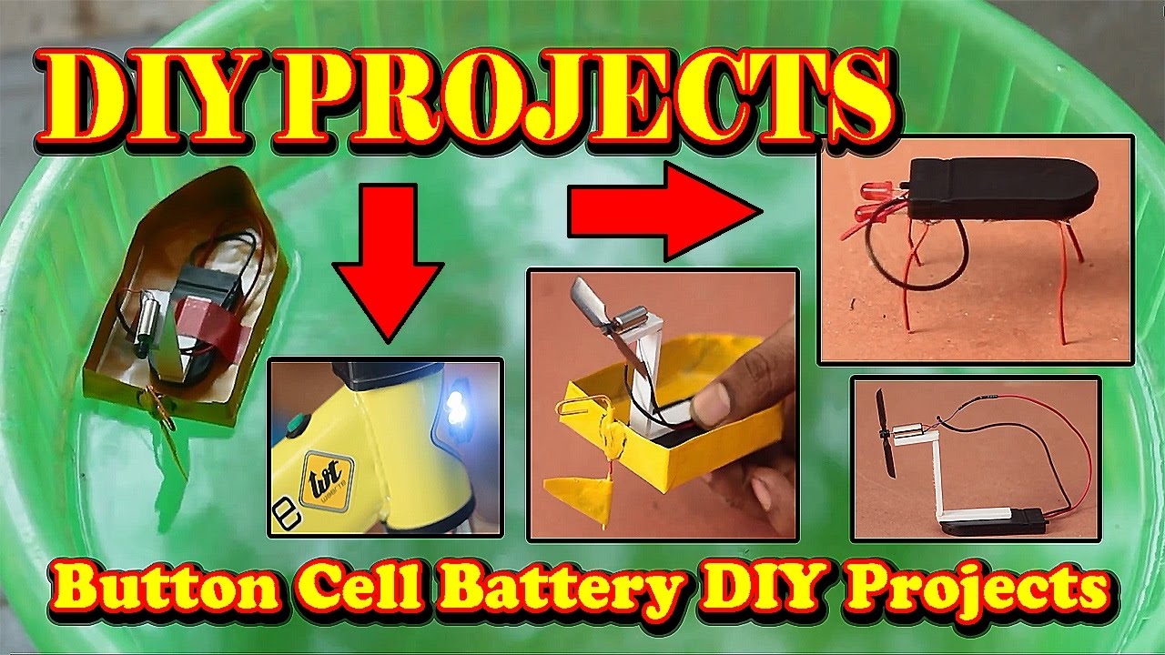 DIY PROJECTS - Button Cell Battery DIY Projects - YouTube