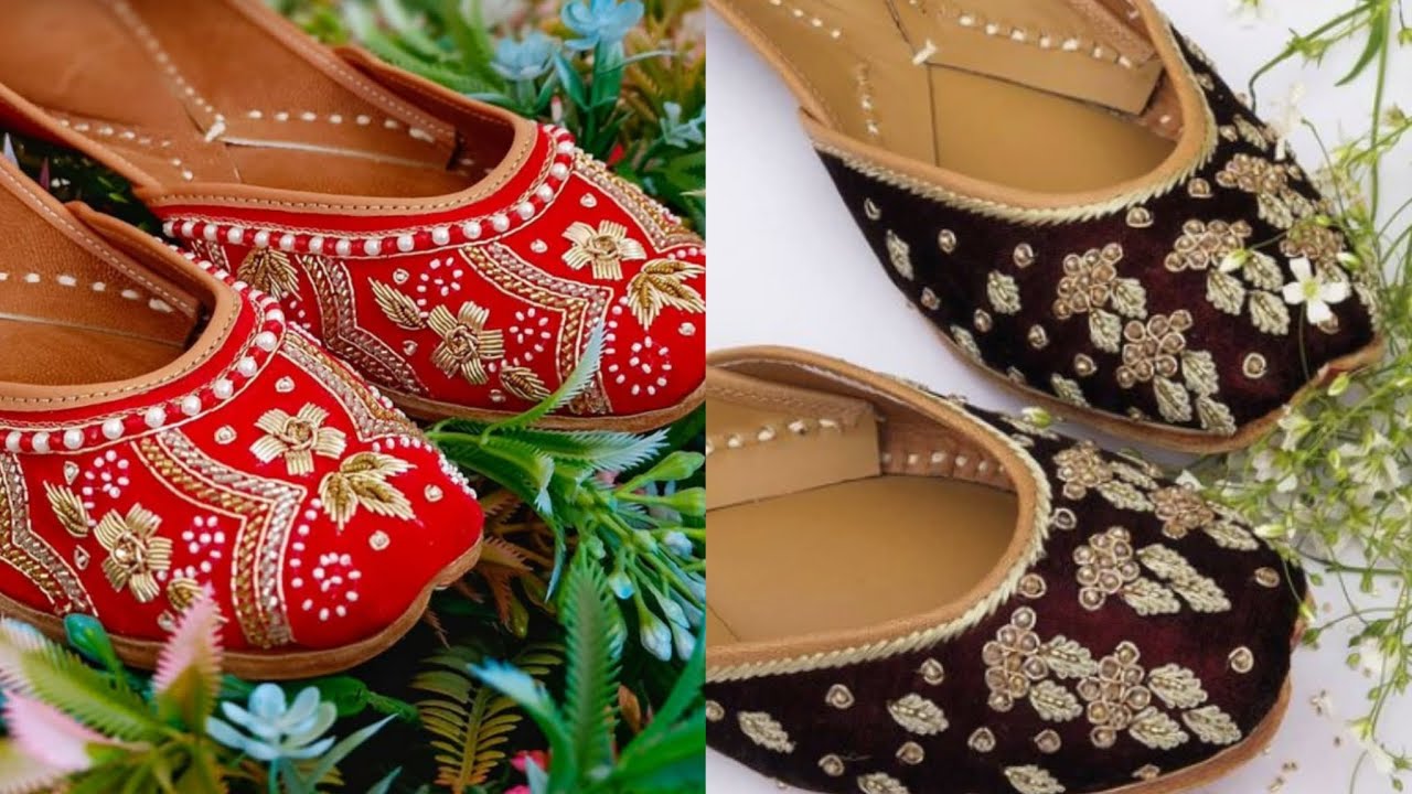 Stylish Party Wear Embroidery Punjabi Juti Designs , Amazing Punjabi ...