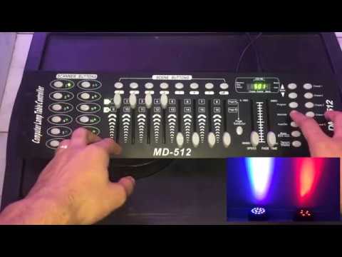 COMO GRAVAR CENAS COM 2 PAR LED'S NA MESA DMX 512 - FALCON SOM E ILUMINAÇÃO