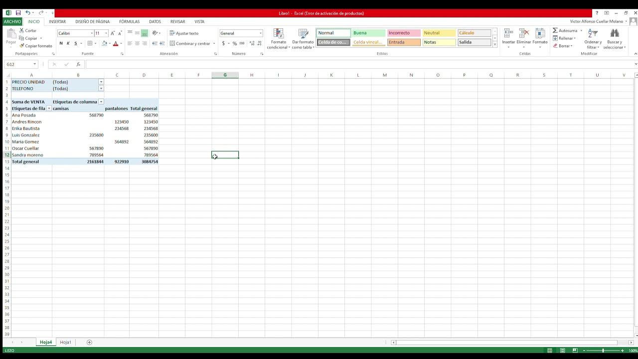 Libro1 Excel Error de activación de productos 2021 06 23 23 48 45 - YouTube