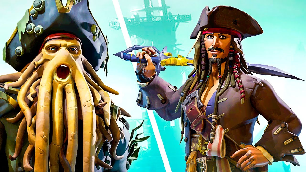 Captain Jack Sparrow vs Davy Jones in Sea of Thieves NEW Update ...