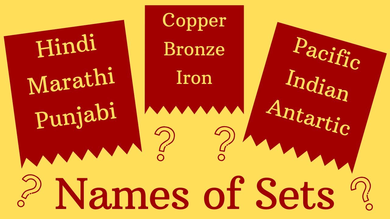 Names of Sets - One Word for A Collection of Words - YouTube