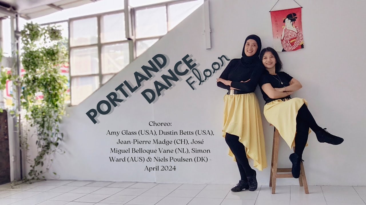PORTLAND DANCE FLOOR Line Dance @chandranieilenaemmi - YouTube