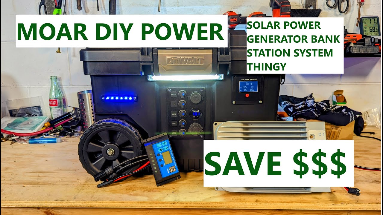 DIY SAVES $$$? 3000wh Solar Generator Battery Power Station Bank USB ...