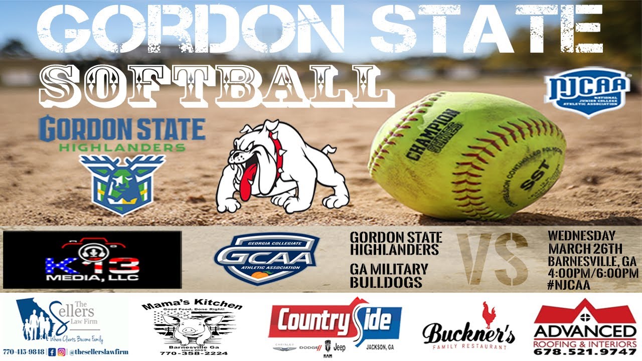 Gordon State College Softball vs. Georgia Military College - YouTube