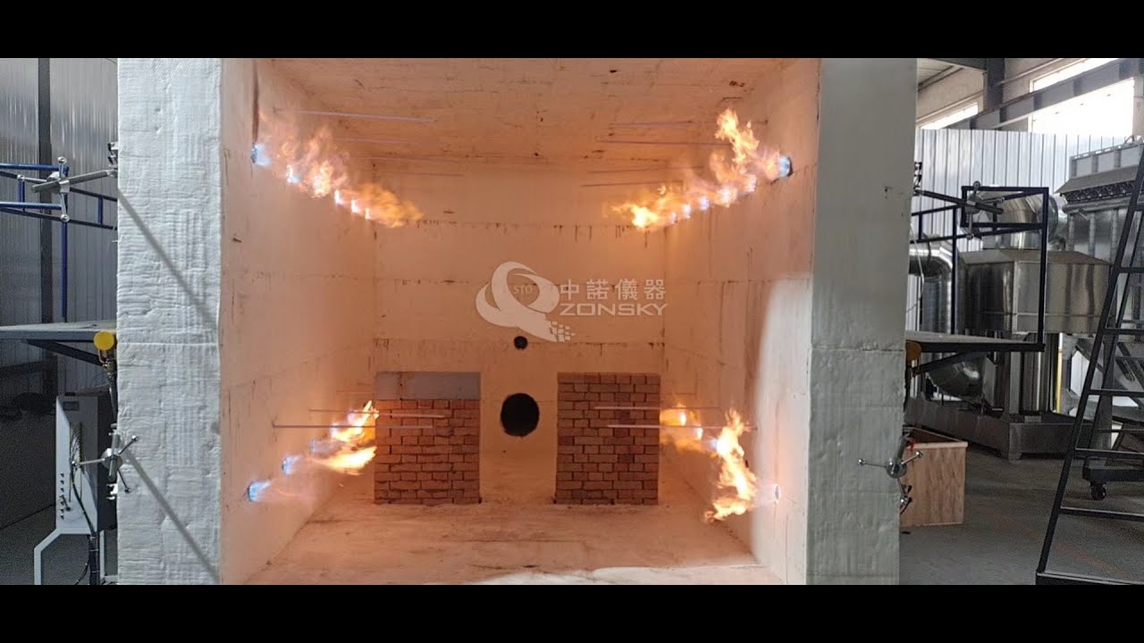 Vertical Fire Resistance Test Furnace of Building Components - YouTube