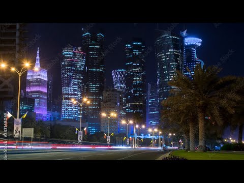 night walk around Doha Qatar at night on a summer - YouTube