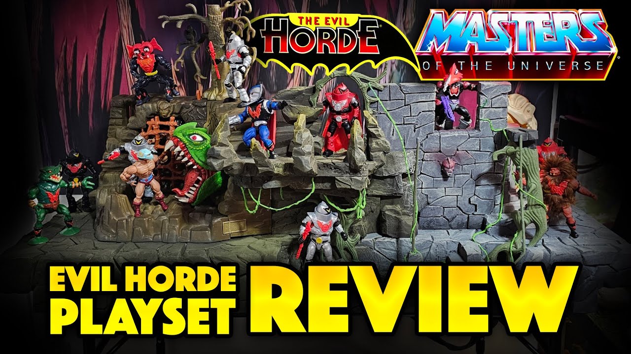 Motu Origins Evil Horde Playset REVIEW! Fright Zone + Slime Pit ...