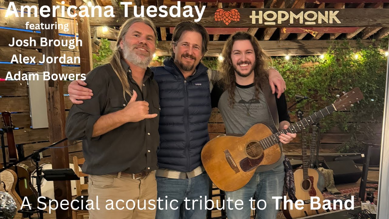 Josh Brough with Adam Bowers and Alex Jordan plays "The Band" Hopmonk ...