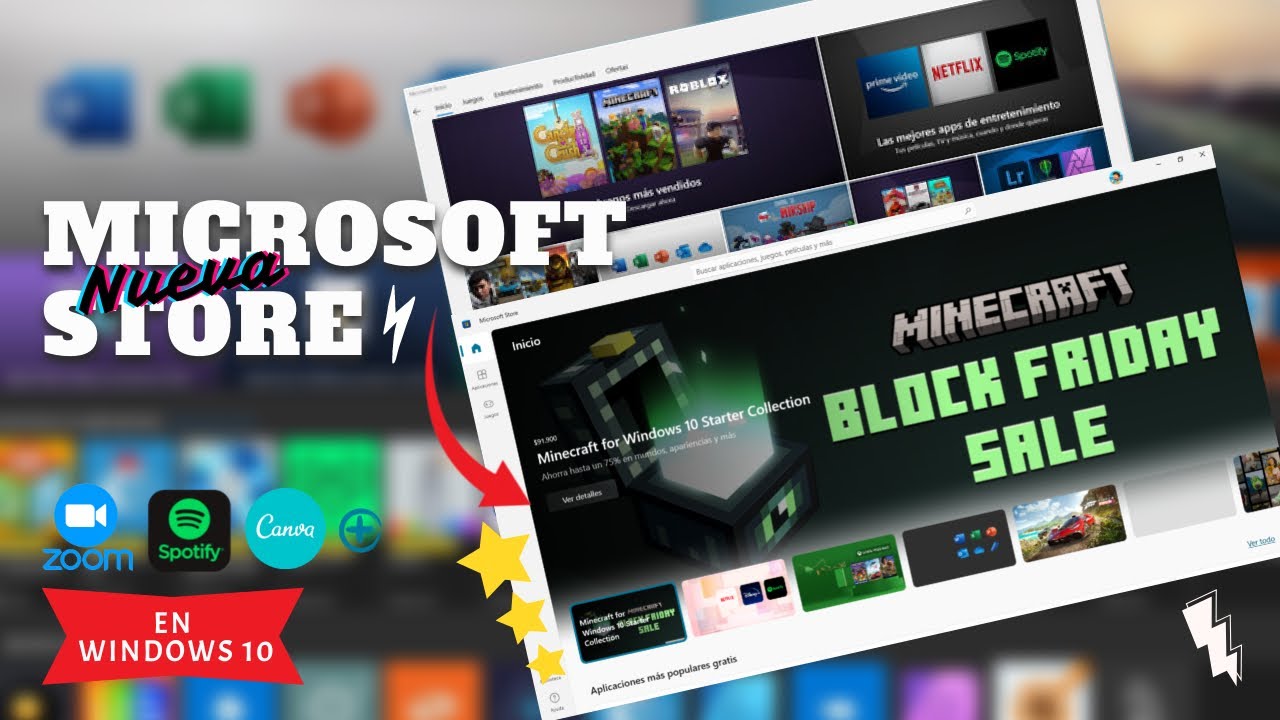 DESCARGA YA!! LA NUEVA MICROSOFT STORE ⚡ DE WINDOWS 10 - YouTube