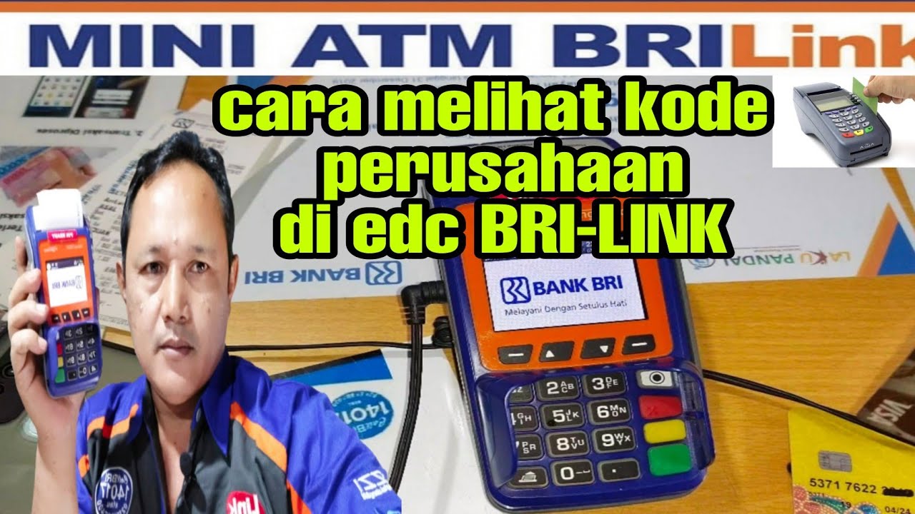 BRI-LINK cara melihat kode perusahaan di edc - YouTube