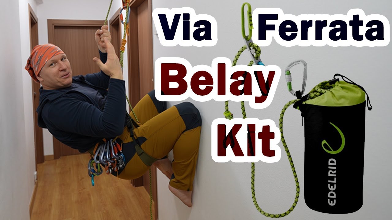 Edelrid Via Ferrata Belay Kit - Via Ferrata aid with a Rope Rescue 3:1 ...