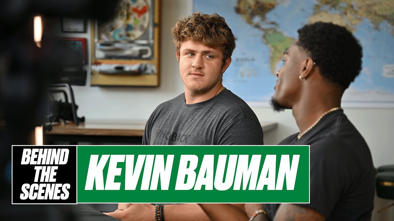 BTS with Notre Dame TE Kevin Bauman! - YouTube