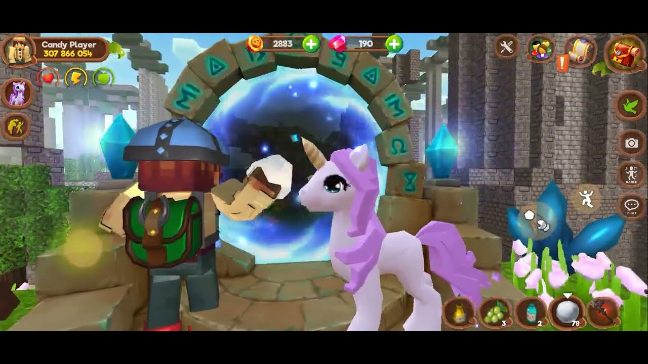 jungle run! PONY WORLD CRAFT GAMEPLAY.. - YouTube
