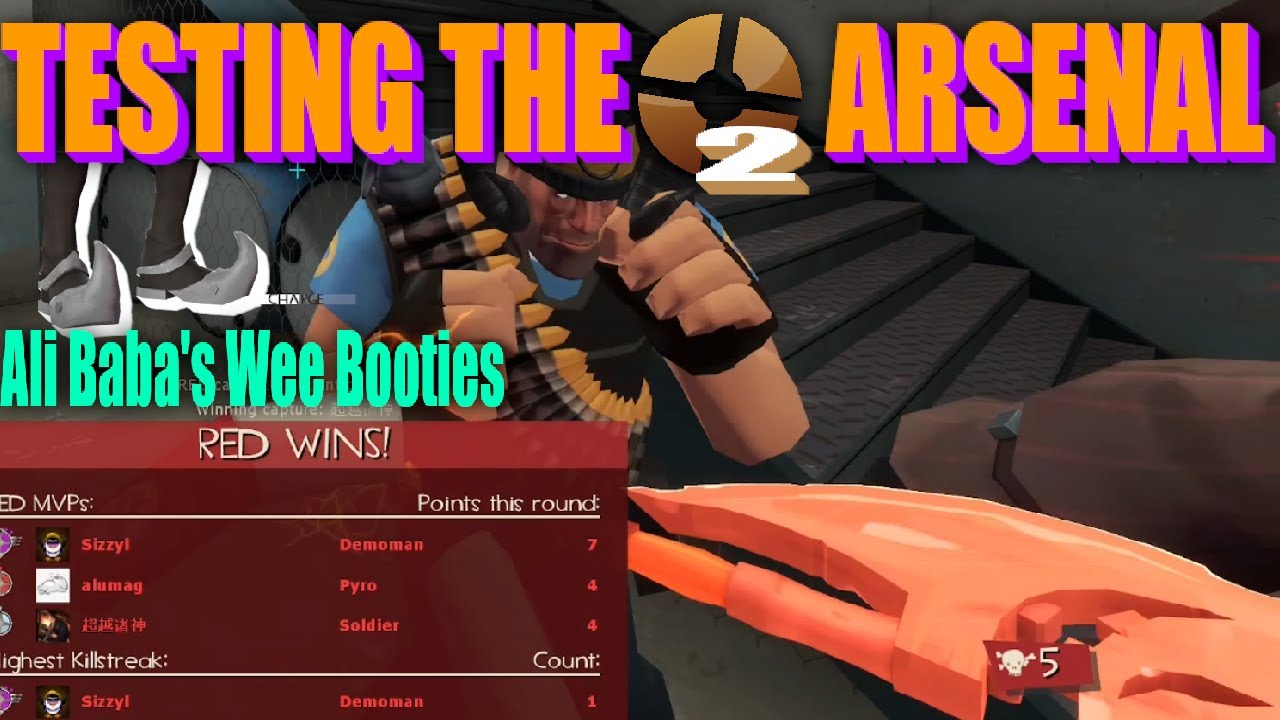 Testing the TF2 Arsenal: Ali Baba's Wee Booties - YouTube