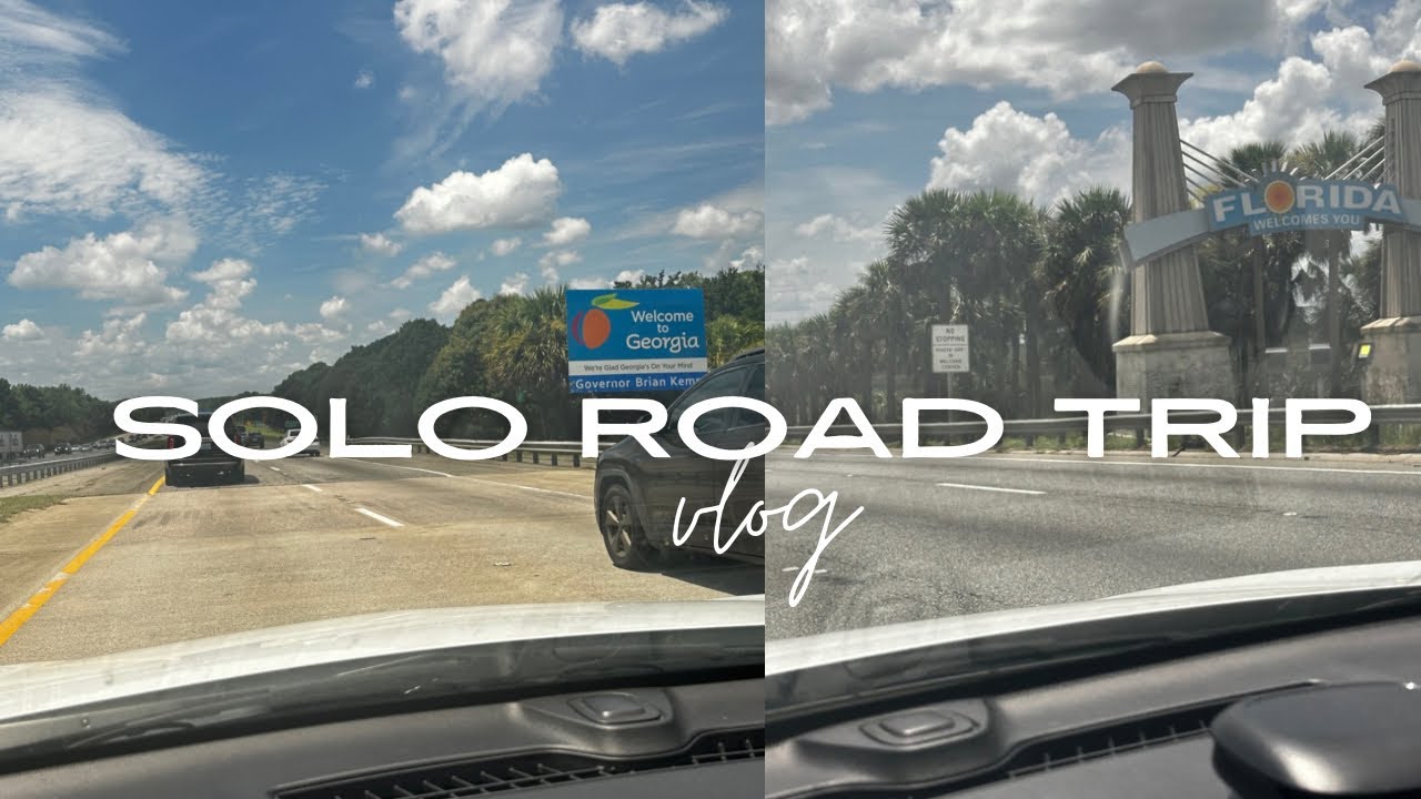 solo road trip VLOG to Florida | driving 8 hours solo - YouTube