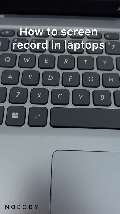 How to screen record in laptop - YouTube