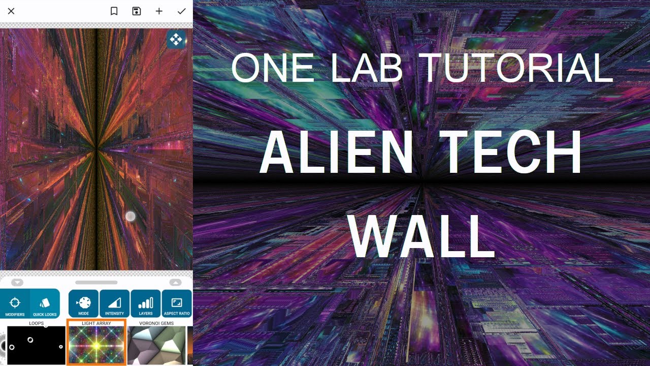 One Lab Tutorial - Alien Tech Wall - YouTube