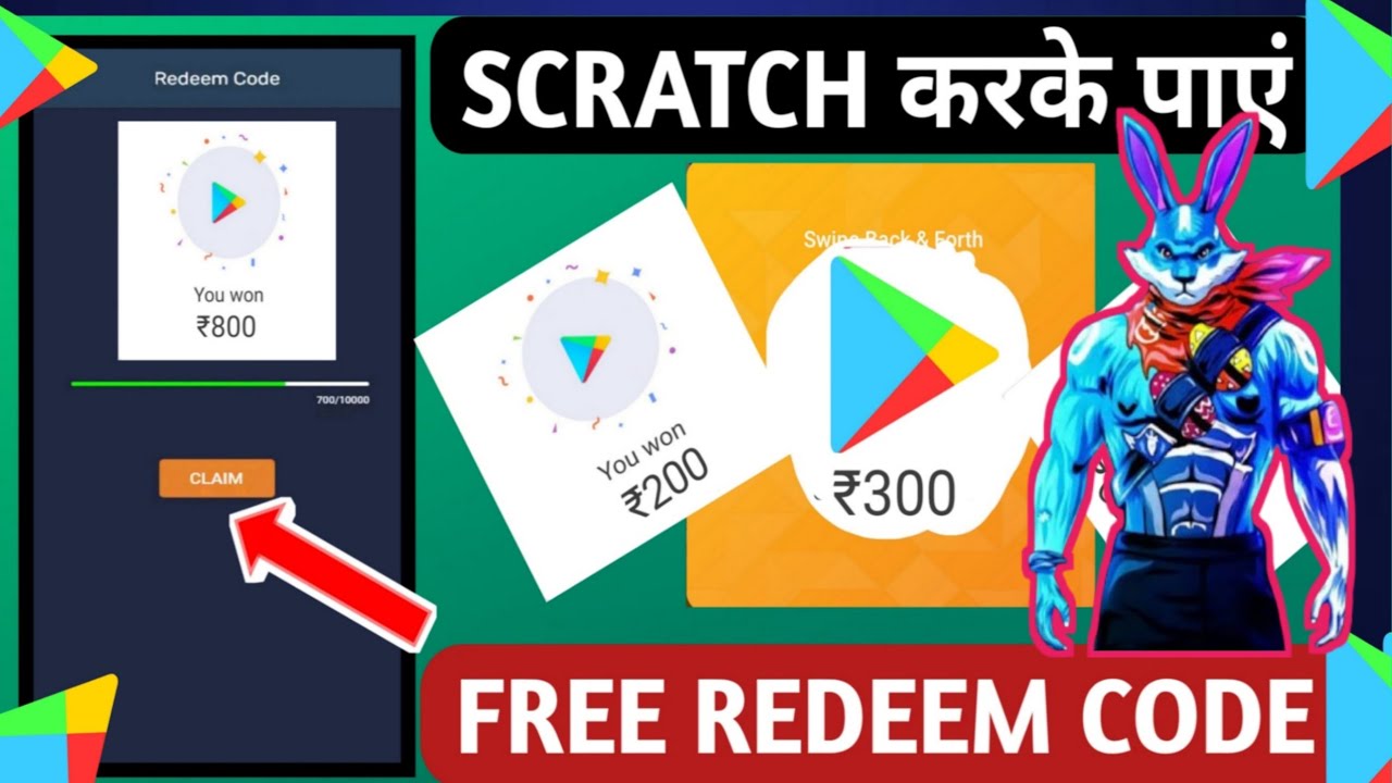 Earn Rs. Free Redeem code | Free Google Play Redeem Code App | New ...