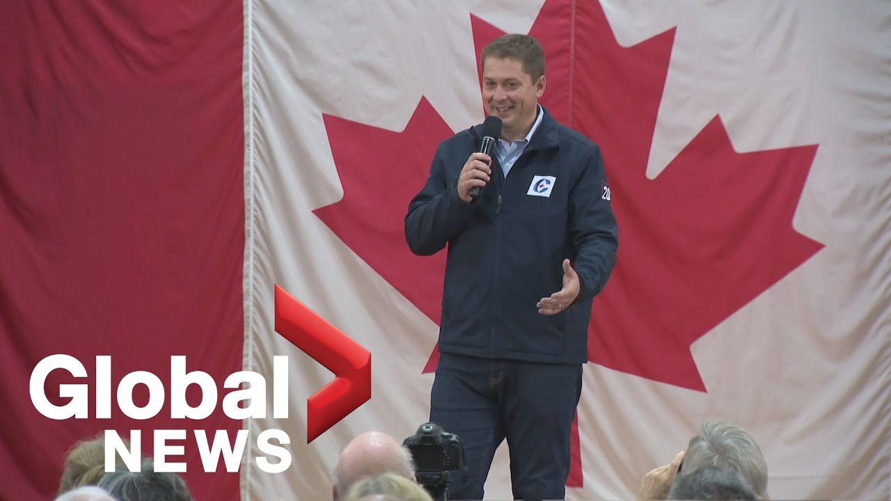 Canada Election: Conservative leader Andrew Scheer holds campaign event ...