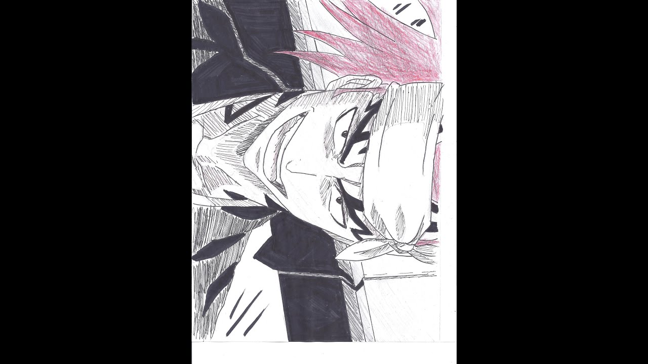 How to Draw Renji Abarai- 阿散井 恋次 - YouTube