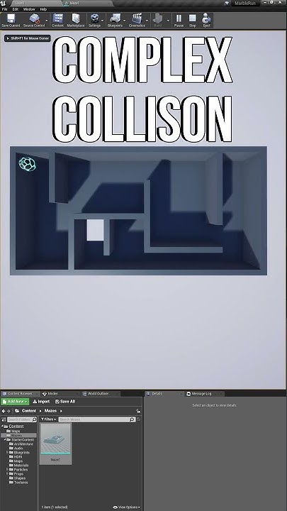 🎮 Learning UE4 #24 🎮 - Using Simple Collision as Complex - YouTube