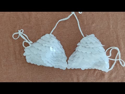 CROCHET BİKİNİ/ÖRGÜ PULLU BİKİNİ ÜSTÜ YAPILIŞI/DIY/PLAJ KIYAFETLERİ. #bikini #örgü #örgümodelleri